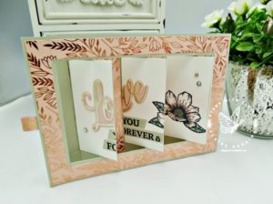 Fancy Fold Valentine card - Forever & Always Bundle - Stamp with Elaine