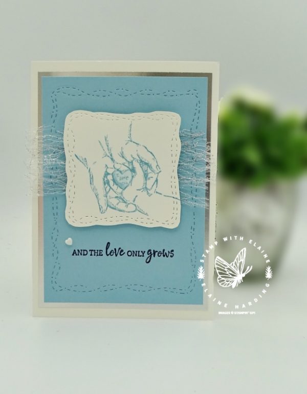 Gatefold card with off centre opening and bonus card - Stamp with Elaine