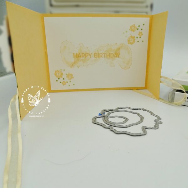 Off centre gatefold card - Stamp with Elaine