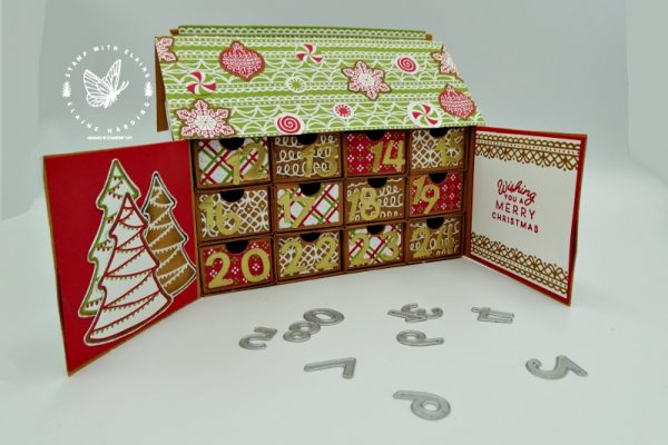Advent Calendar with Frosted Gingerbread - Stamp with Elaine