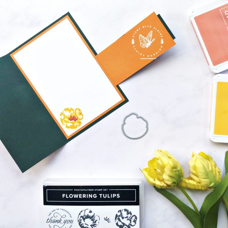 Fun Fold Mother's Day card - Stamp with Elaine