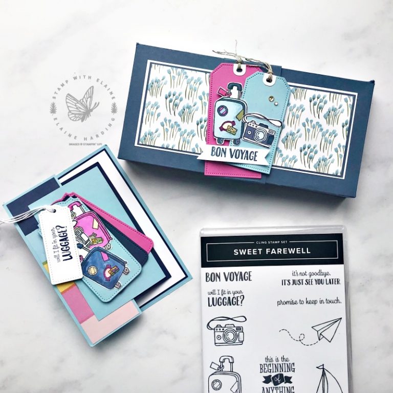 Gift box with compartments - Sweet Farewell - Stamp with Elaine