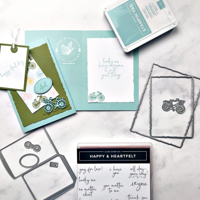 Mini Pocket Envelop Father's Day card - Stamp with Elaine