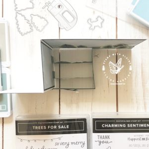 Fun Fold card - Tree lot dies - Stamp with Elaine