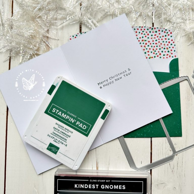 Mini gift card with Mini Pocket Envelop Dies - Stamp with Elaine