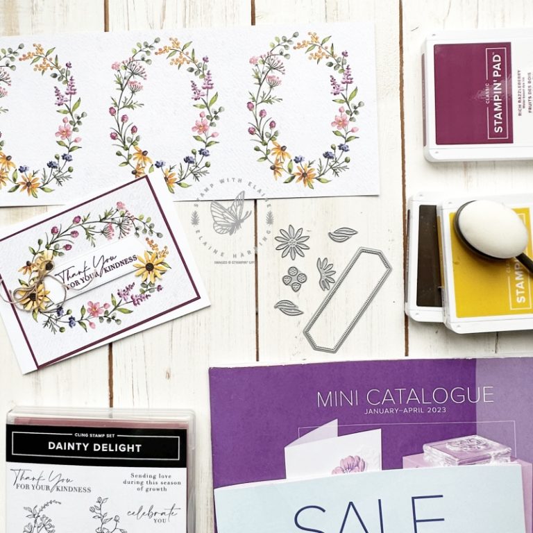 How to use patterned paper for card making - Stamp with Elaine