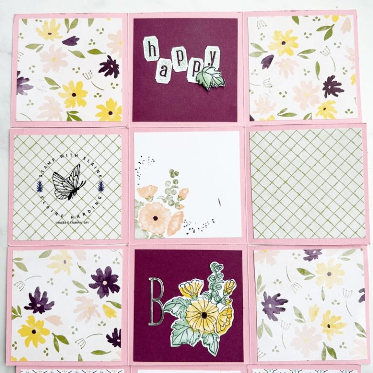 Birthday Infinity box for Tech 4 Stampers Blog Hop - Stamp with Elaine