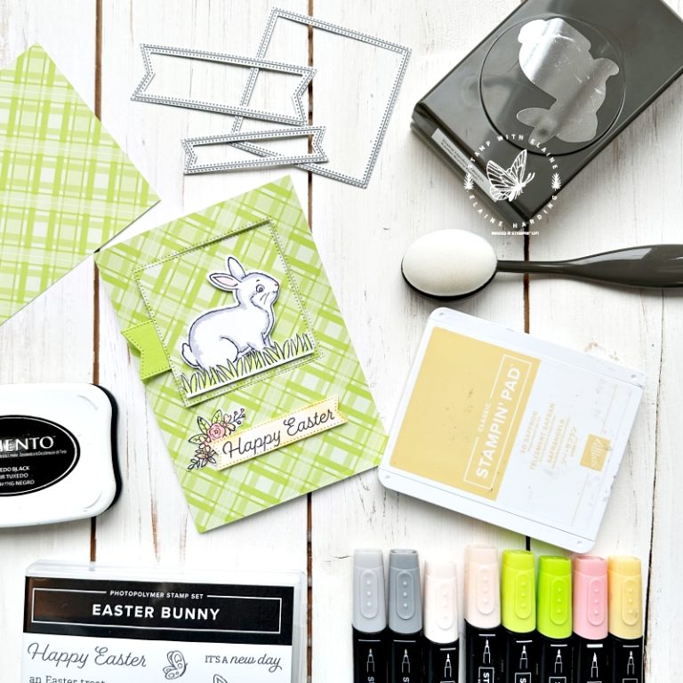 Interactive card - Easter Bunny - Stamp with Elaine