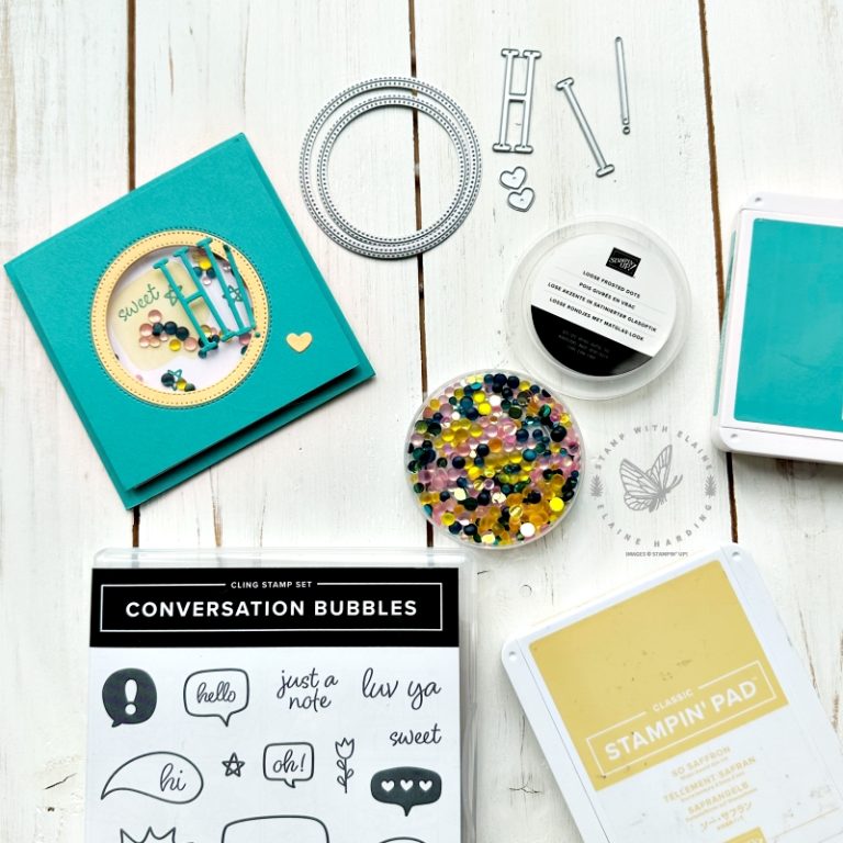 Conversation Bubbles retiring and a sneak peek - Stamp with Elaine