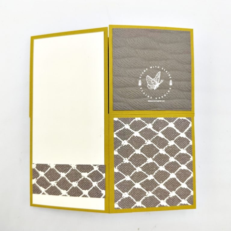 Card in a box with Gone Fishing - Stamp with Elaine