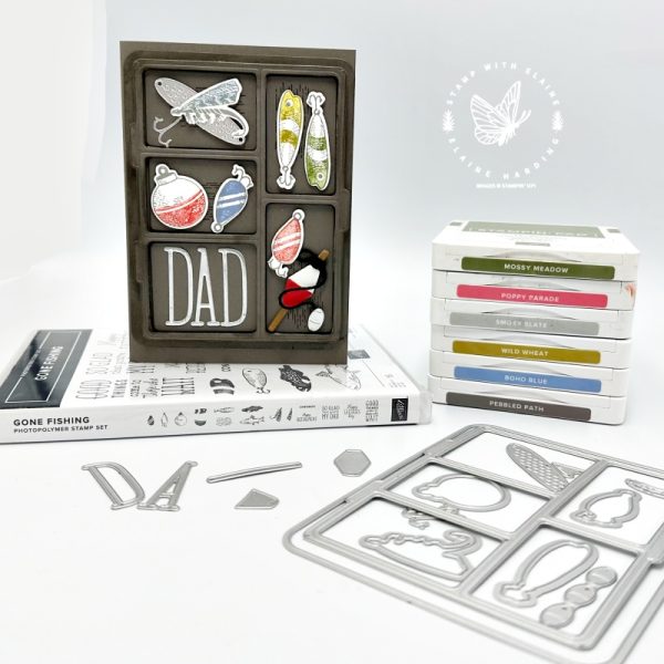 Father's Day Tackle box card - Stamp with Elaine