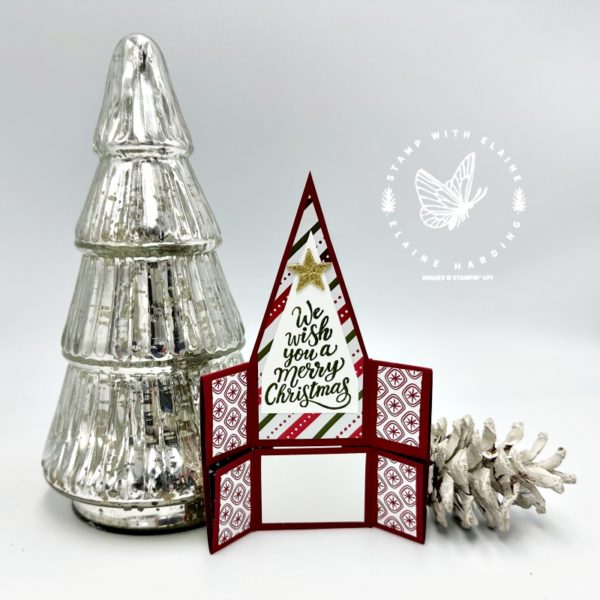 Merriest Trees Infinity card - Stamp with Elaine