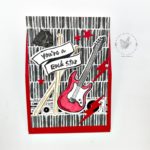 Easel card with Rock Star - Stamp with Elaine