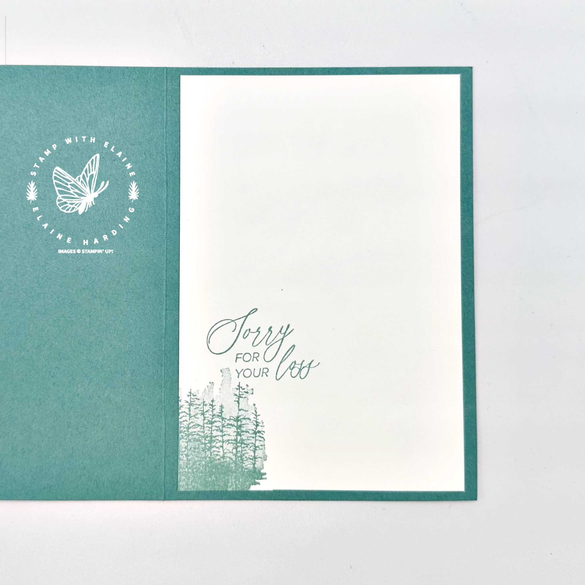 Sympathy cards - Quiet Reflection - Stamp with Elaine