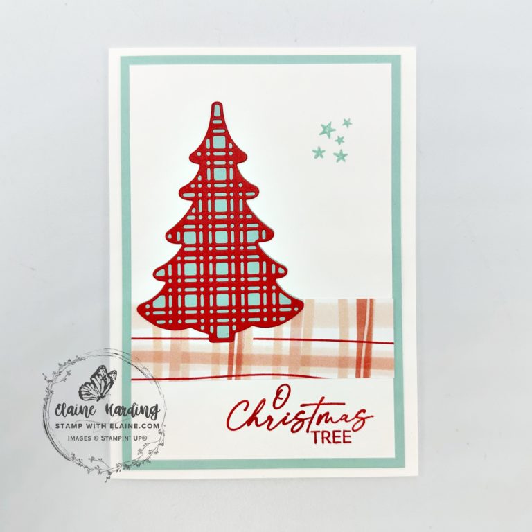 Six Decorative Tree cards - Stamp with Elaine