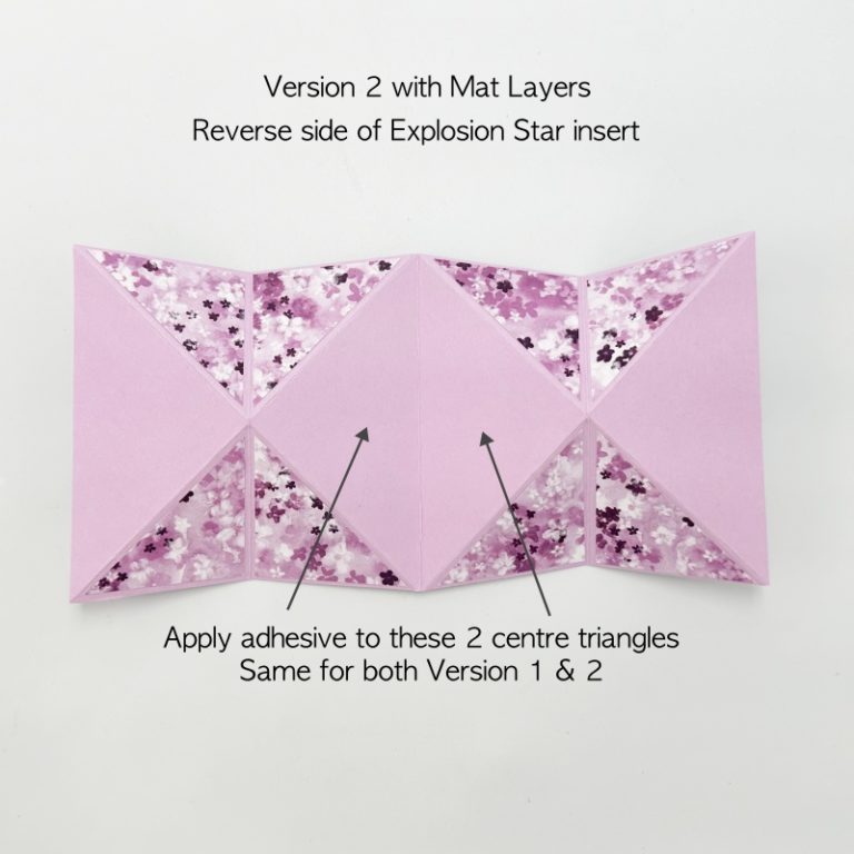 Explosion star card with Beautiful Butterflies - Stamp with Elaine