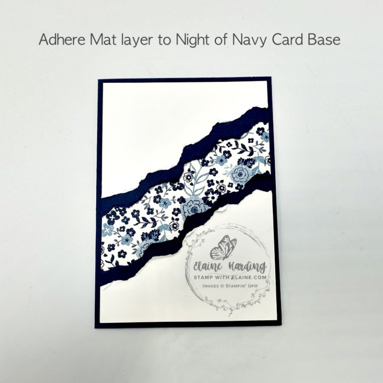 Blue and White Colour Combo - Stamp with Elaine