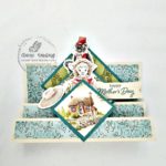 Fun Triple Diamond Step card - Stamp with Elaine