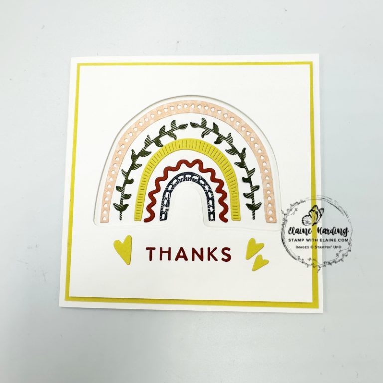 Thank you card - Sunshine Vibes - Stamp with Elaine