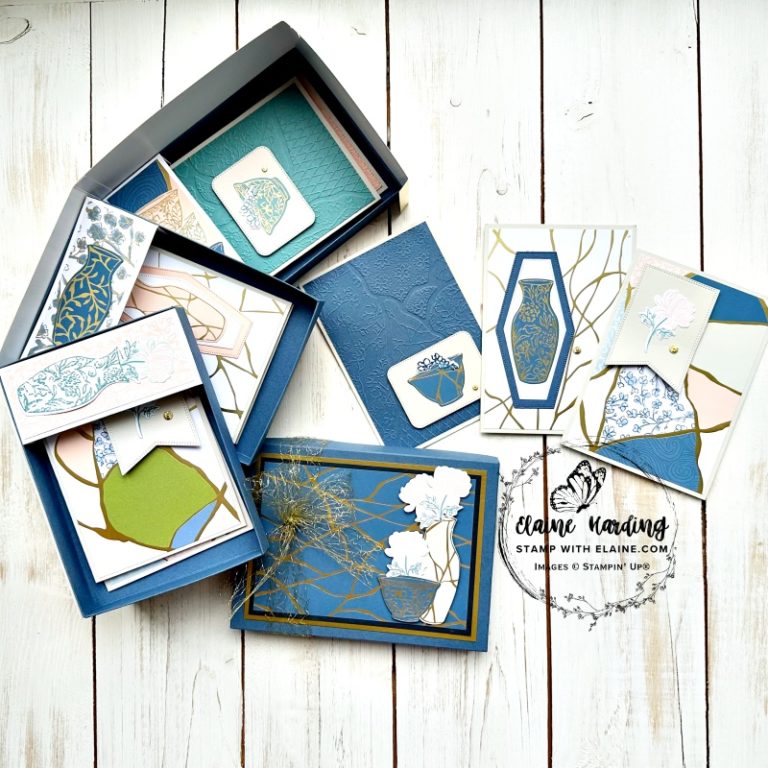 Stepper box - Kintsugi Inspiration - Stamp with Elaine