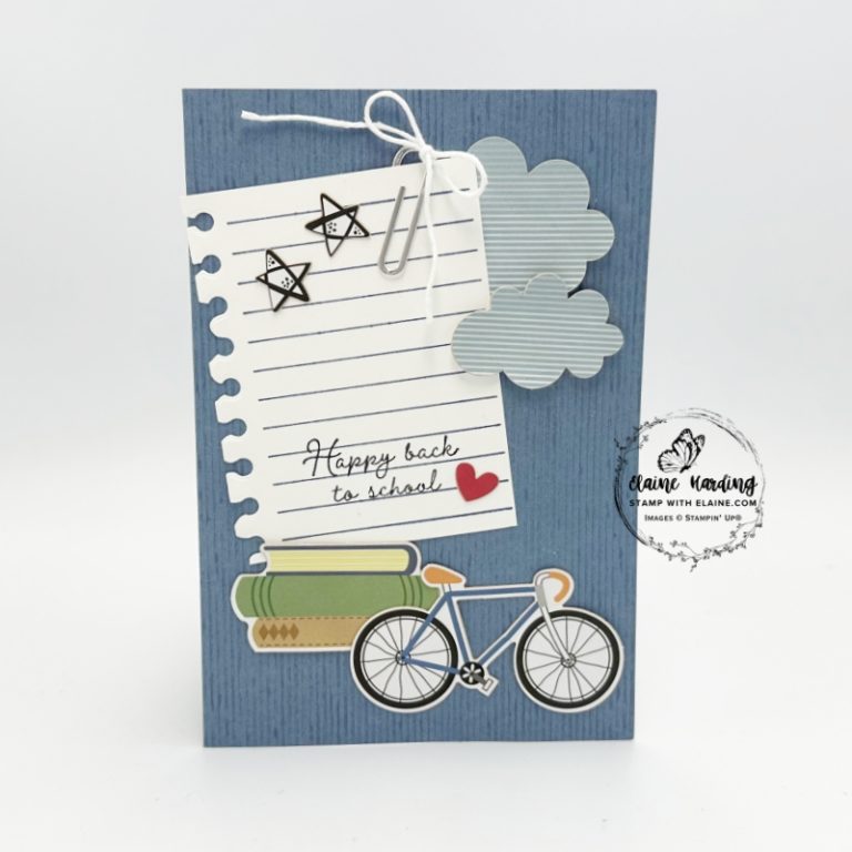 Quick easy card - Just a note - Stamp with Elaine