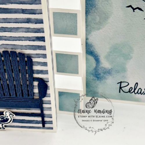 Pop-out column card - Lakeside Retreat - Stamp with Elaine